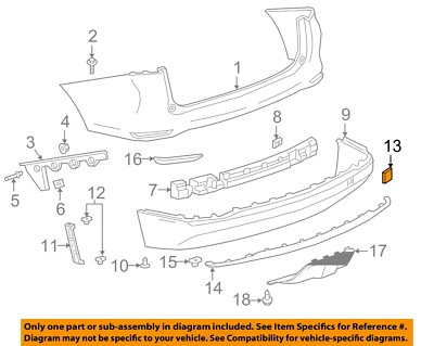 GM OEM 18-21 Equinox Rear Bumper Bumper Components-Tow Eye Cap 84335833 ...