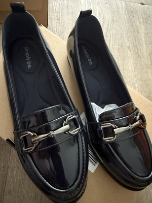 BRAND NEW NAVY LOAFERS, Flat Shoes, 5EEE | eBay Australia