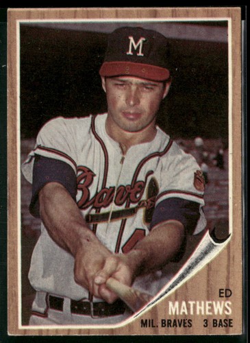 Ed Mathews 1962 Topps #30 BASEBALL S1139 VINTAGE NEW COLLECTION! | eBay