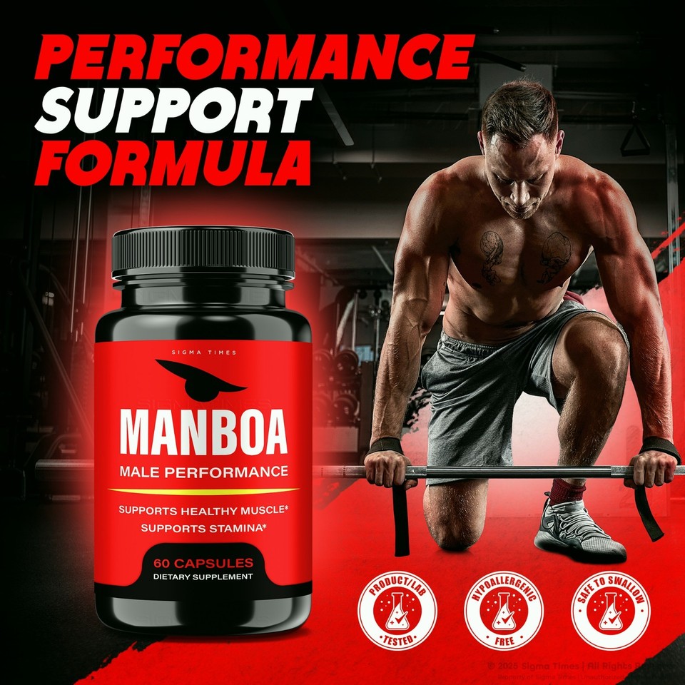 Manboa Capsules for Men, Advanced Man Boa for Male Health Support 60ct ...