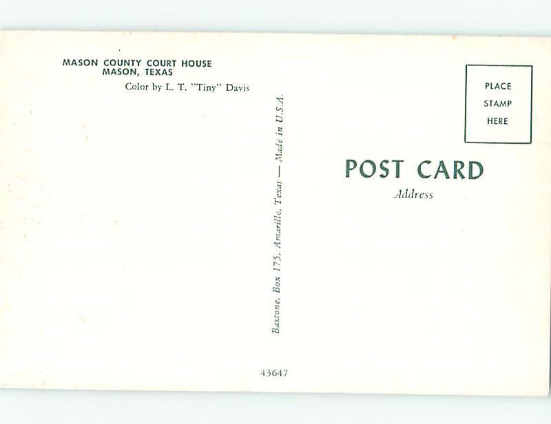 Pre-1980 COURTHOUSE Mason by Junction & Menard & Brady & Llano TX j/01 ...