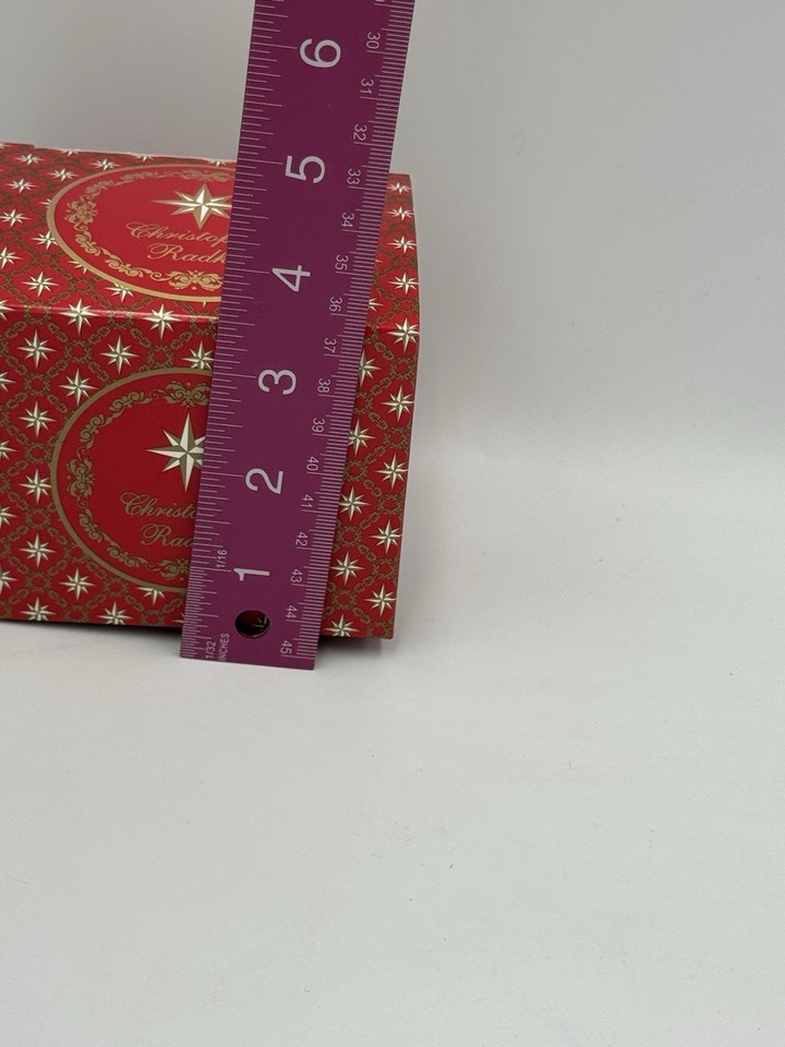 Lot of 6 Christopher Radko Ornament Gift Boxes Red Gold Holiday Storage ...