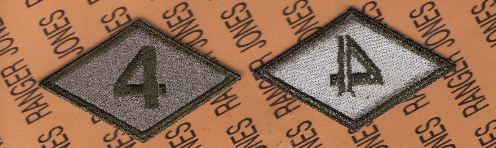 US Army 4th Ranger Co RTB Airborne, 75th Infantry Diamond OCP 3" patch ...