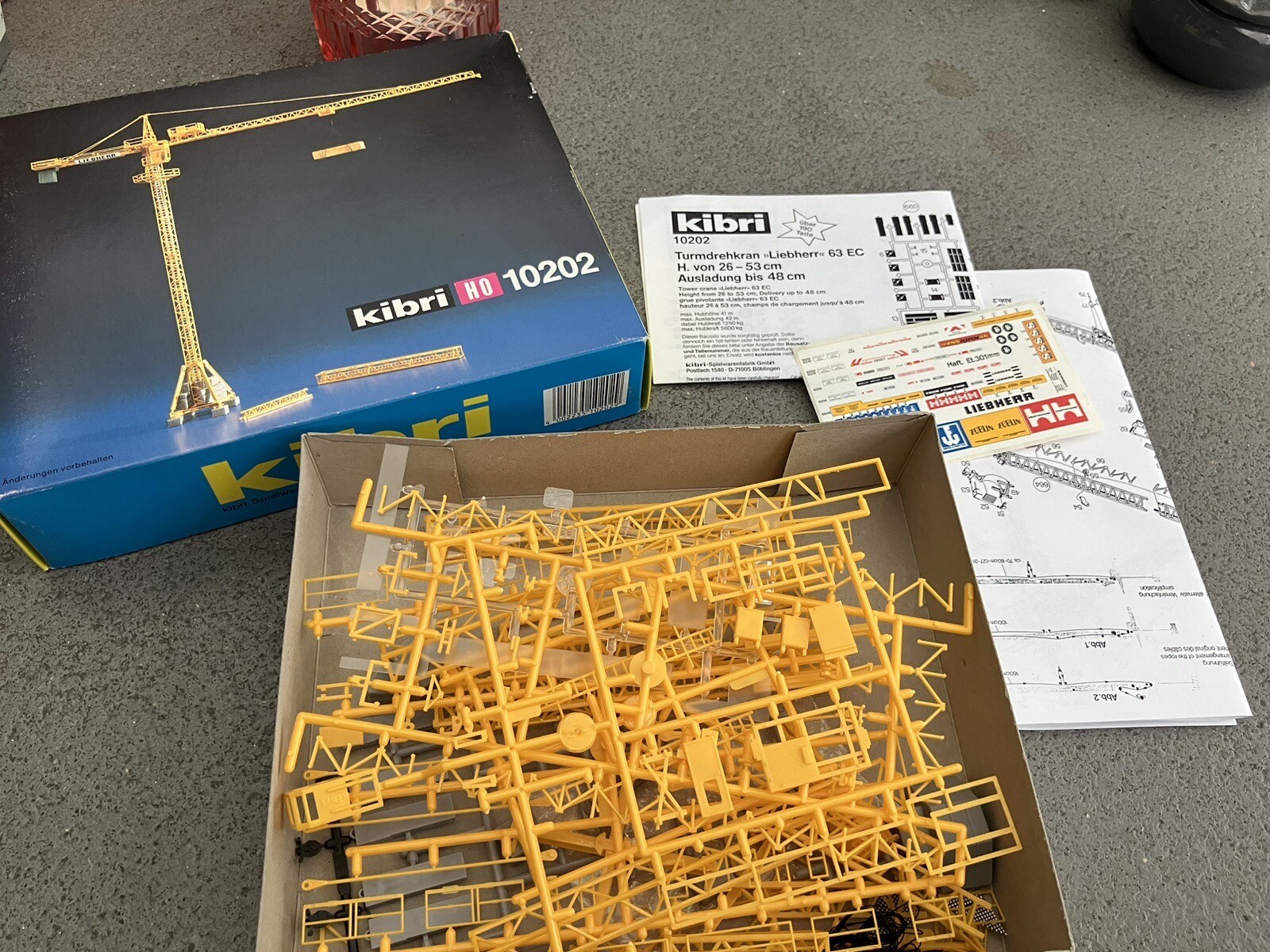 Kibri 10202 H0 LIEBHERR Turmdrehkran | eBay