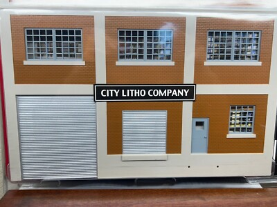 CITY LITHO - O Scale BACKGROUND BUILDING w/ INTERIOR PHOTOS - NEW BUILT ...