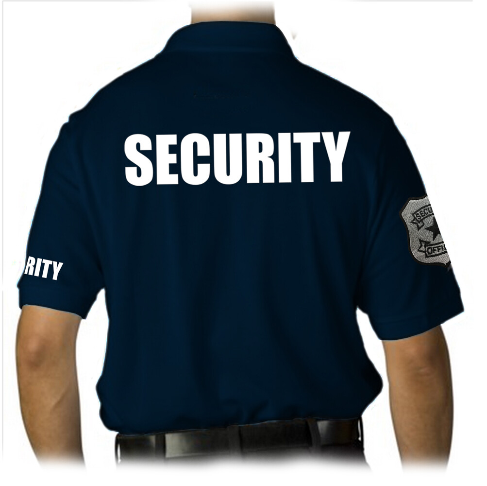 MEN'S PRINTED SECURITY EMBROIDERY BADGE POLICE STAFF UNIFORM COLLAR ...