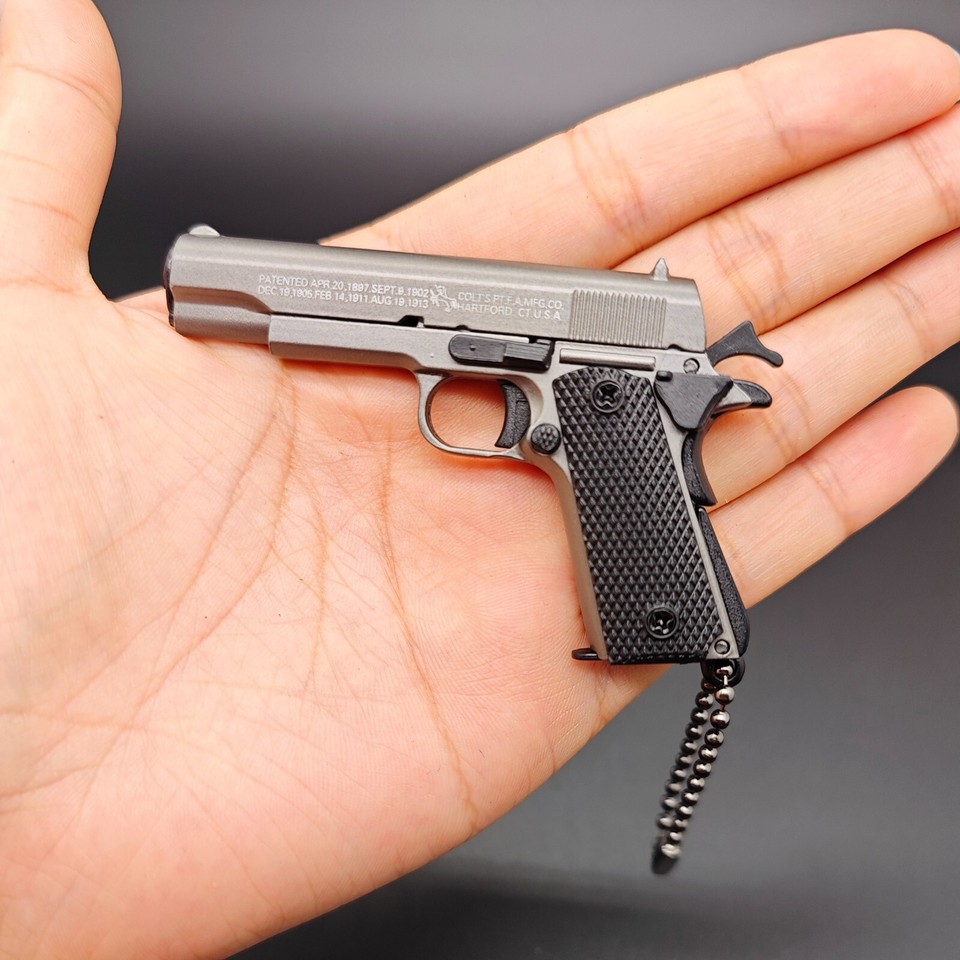 1911 Keychain,Metal Gun Keychain Mini Pistol Keychain for Man,Son ...