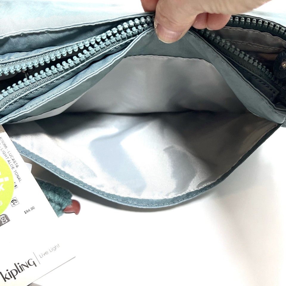 🆕NWT Kipling Lucasta Crossbody Bag in Light Aloe Tonal | eBay