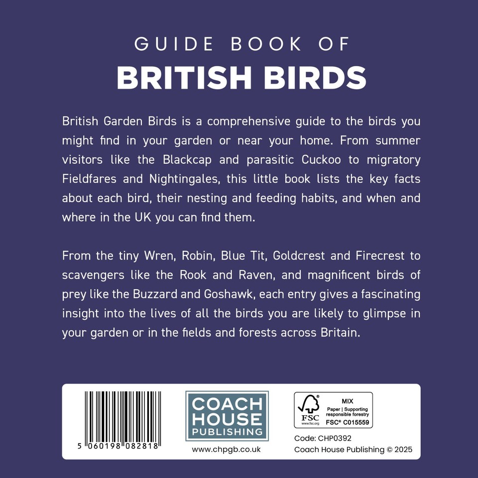 Guide to British Birds Hardback Book 15x15cm | eBay UK