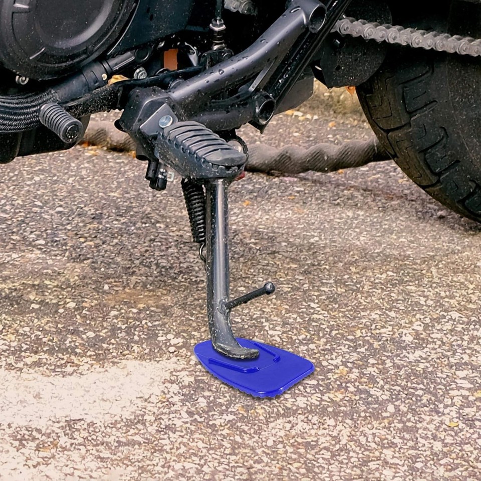 2pcs Motorcycle Kickstand Pad Support Plate Pad Parking Stand Side ...