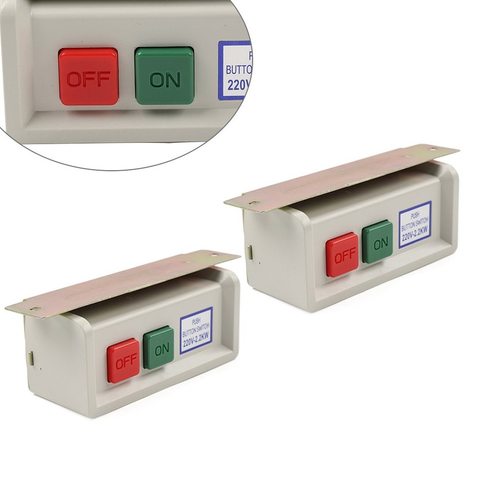 Push Button On & Off Switch For Industrial Sewing Machine Motor 220 ...