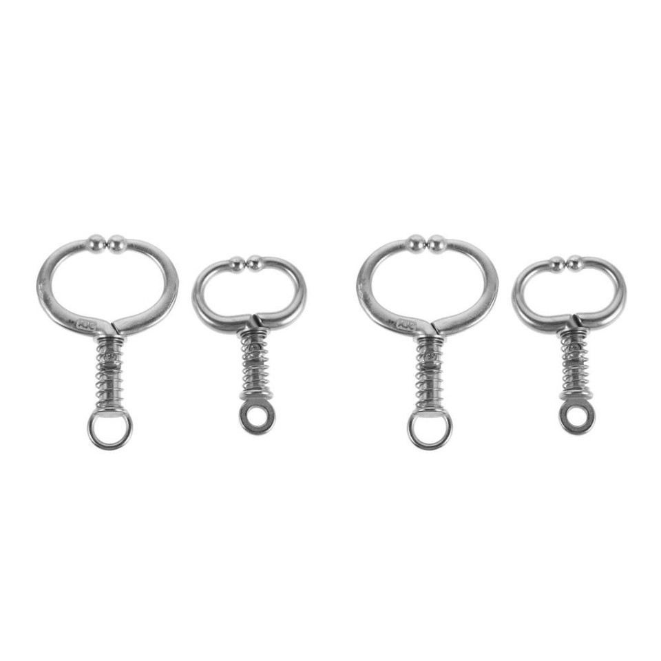 2pcs Cattle Nose Ring: Calf Nose Circle - Stainless Steel Clip On Cow ...