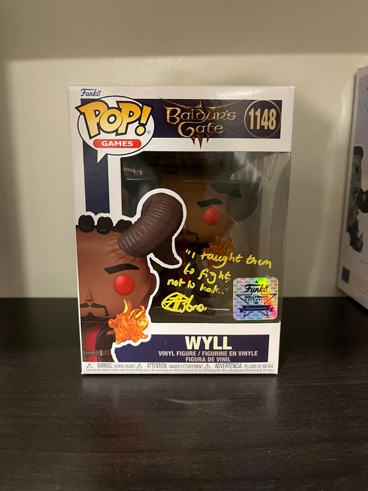 Funko Pop Wyll 1148 Baldur's Gate 3 BG3 Signed Auto Theo Solomon D&D ...