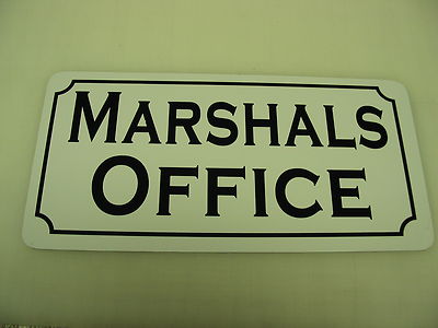 MARSHAL OFFICE Vintage Style Metal Sign 4 Constable Trooper Highway ...