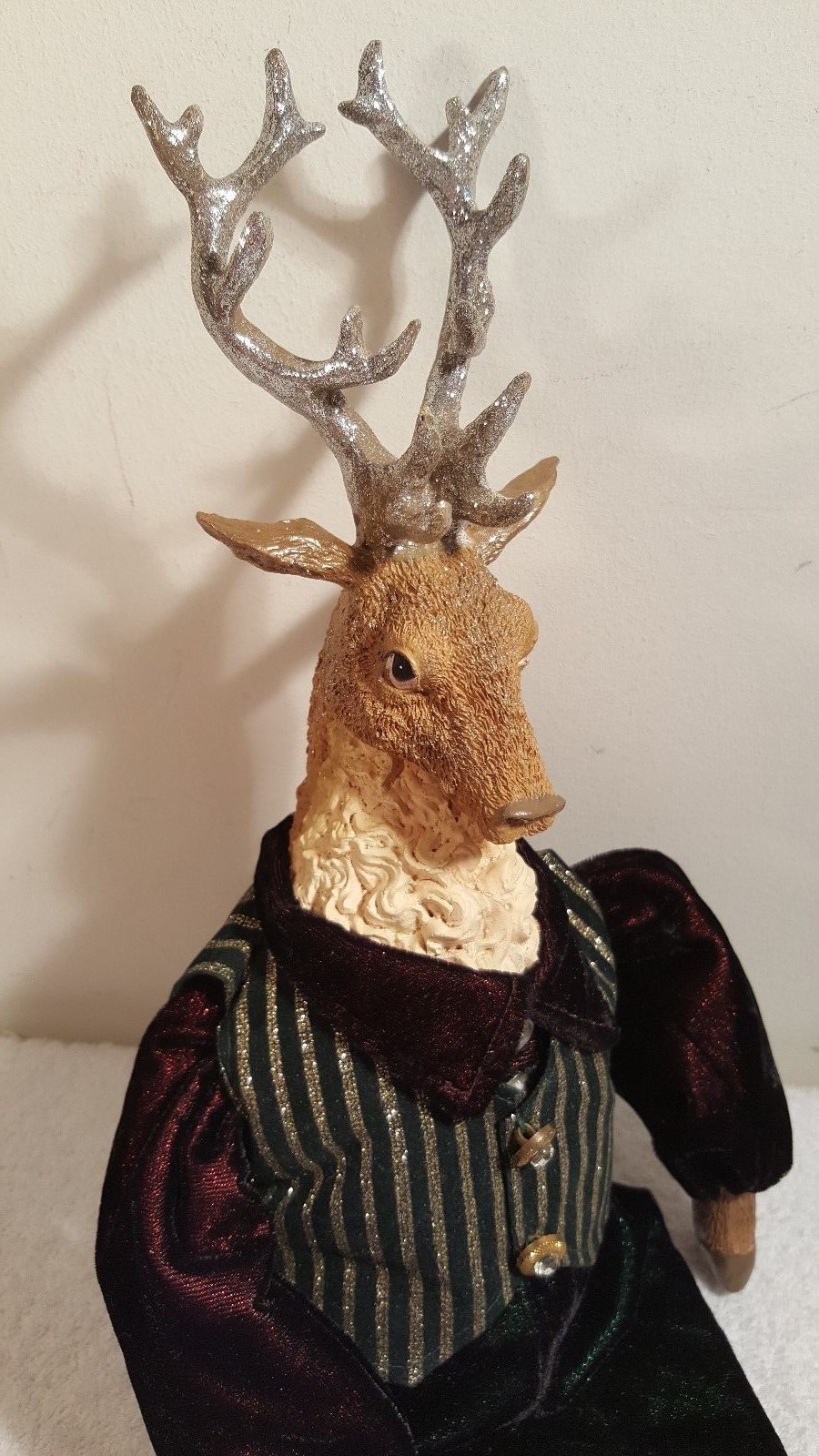 VTG RARE December Diamonds 24" Resin Mr & Miss Poseable Reindeer Dolls ...