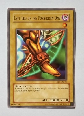 YuGiOh - Left Leg of the Forbidden One - DB1-EN136 - Common - small ...