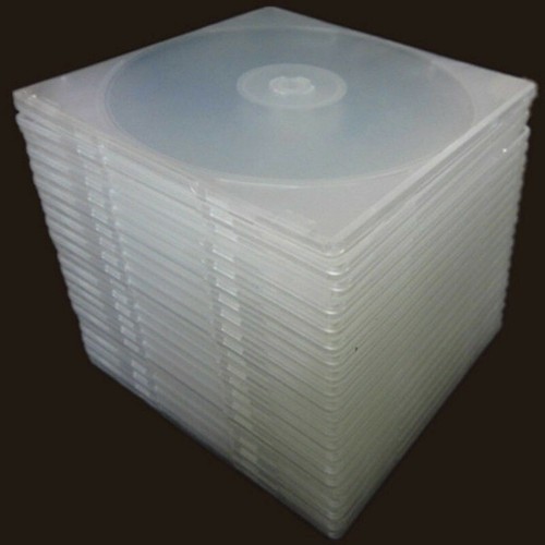 50X Single CD Jewel Case Cases Blank Replacement Cover Translucent ...