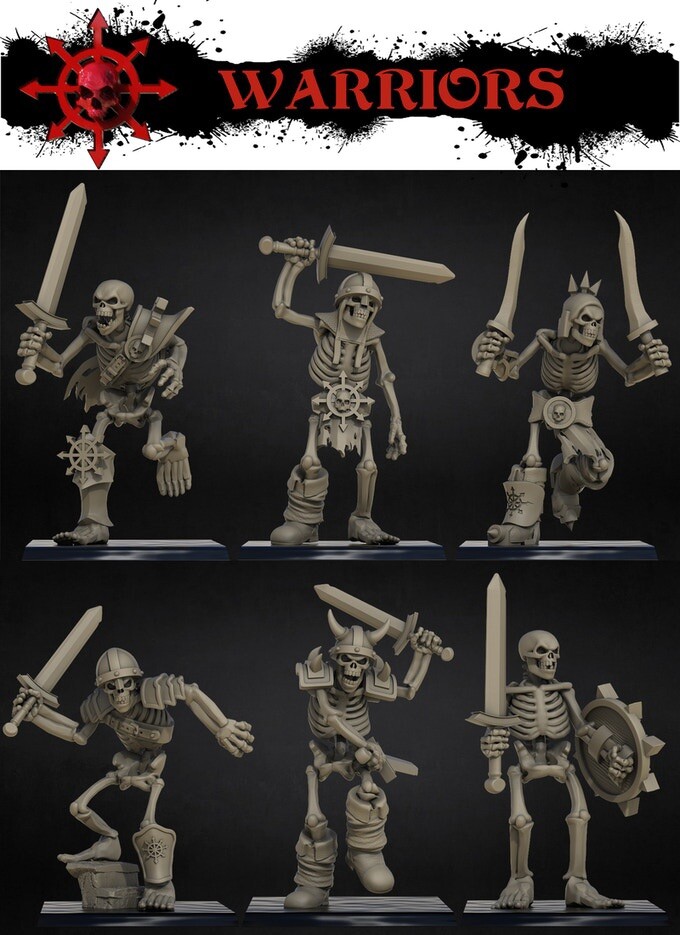 Undead Warrior Skeleton