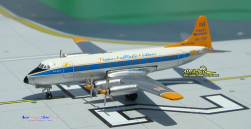 Aeroclassics ACVHTVP TAA Trans Australia Viscount 756 VH-TVP Diecast 1/ ...