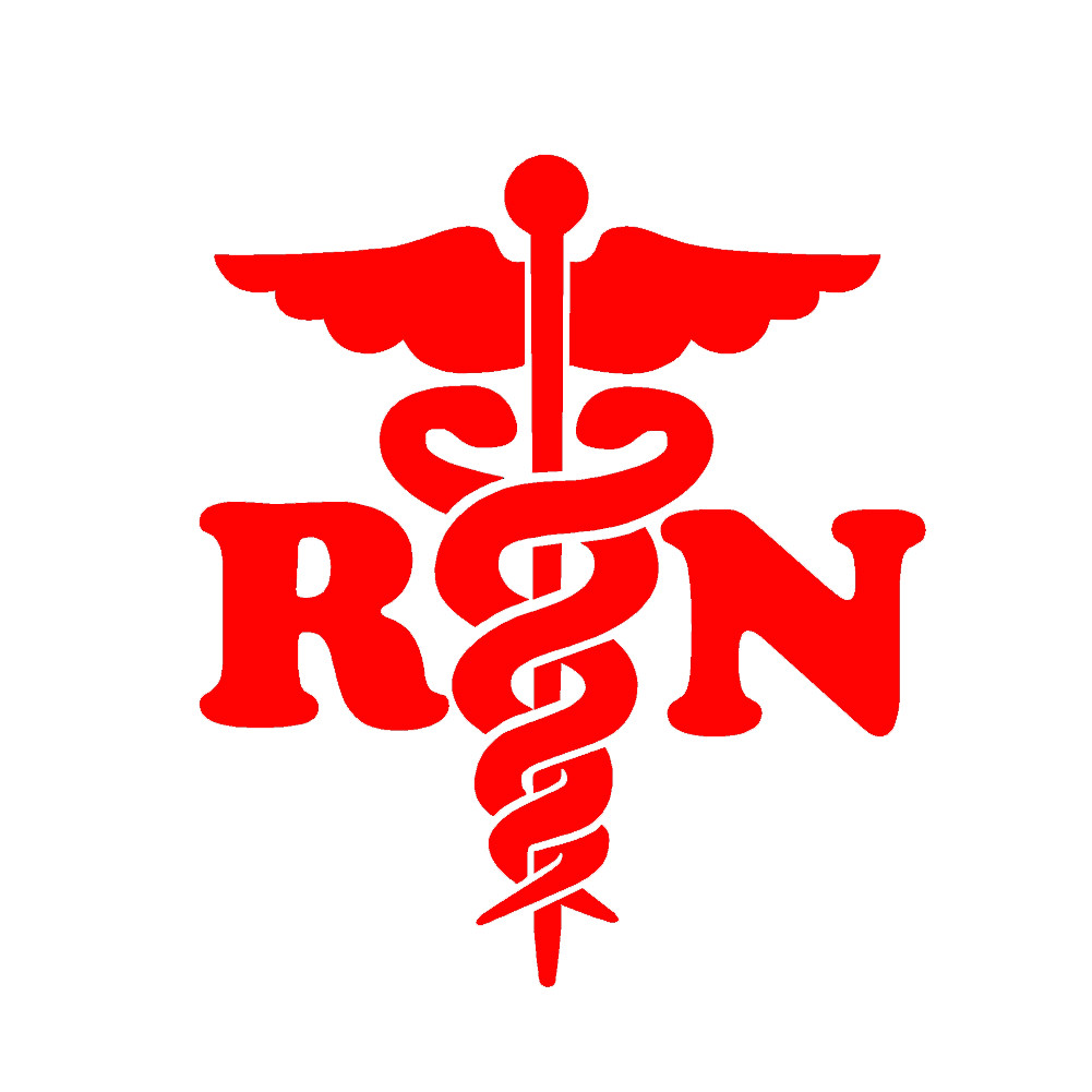 Red Nursing Caduceus