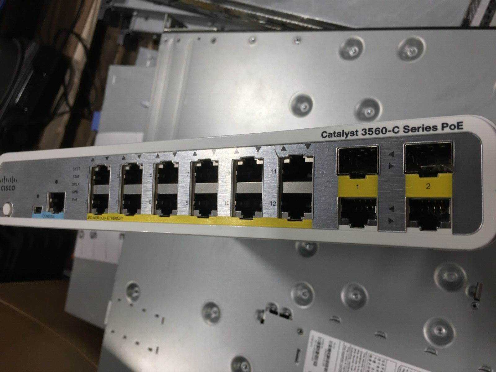 CISCO Catalyst WS-C3560C-12PC-S PoE+ Managed Ethernet Network Switch | eBay