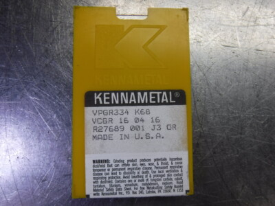 Kennametal Carbide Inserts QTY5 VPGR334 / VCGR 16 04 16 K68 (LOC2239 ...