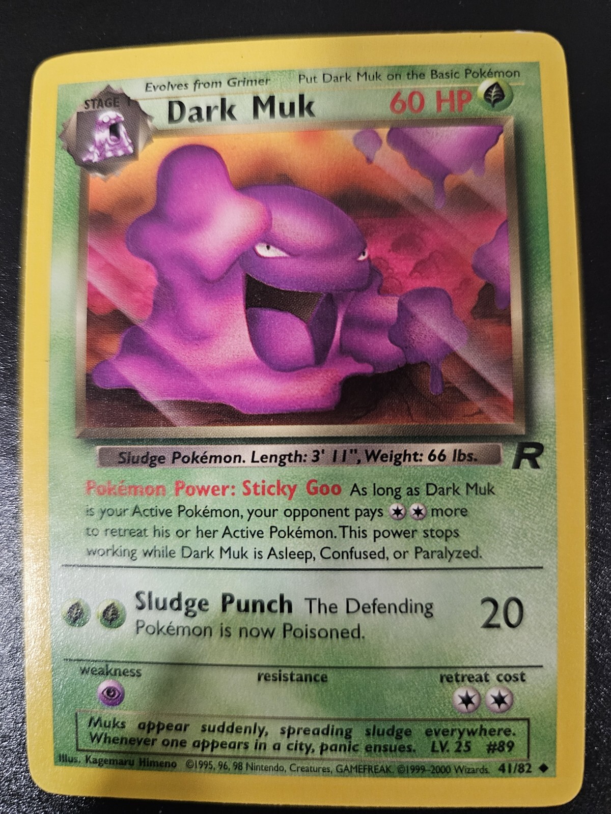 Dark Muk 41/82 Team Rocket - Uncommon Pokemon Card - NM Unlimited | eBay