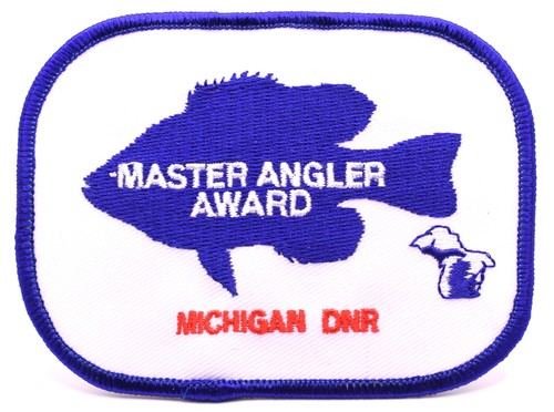 2004 MICHIGAN DNR MASTER ANGLER AWARD FISHING PATCH - NEW ! BASS ...