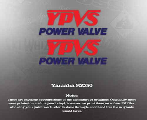 YAMAHA RZ350 YPVS DECAL GRAPHIC LIKE NOS | eBay