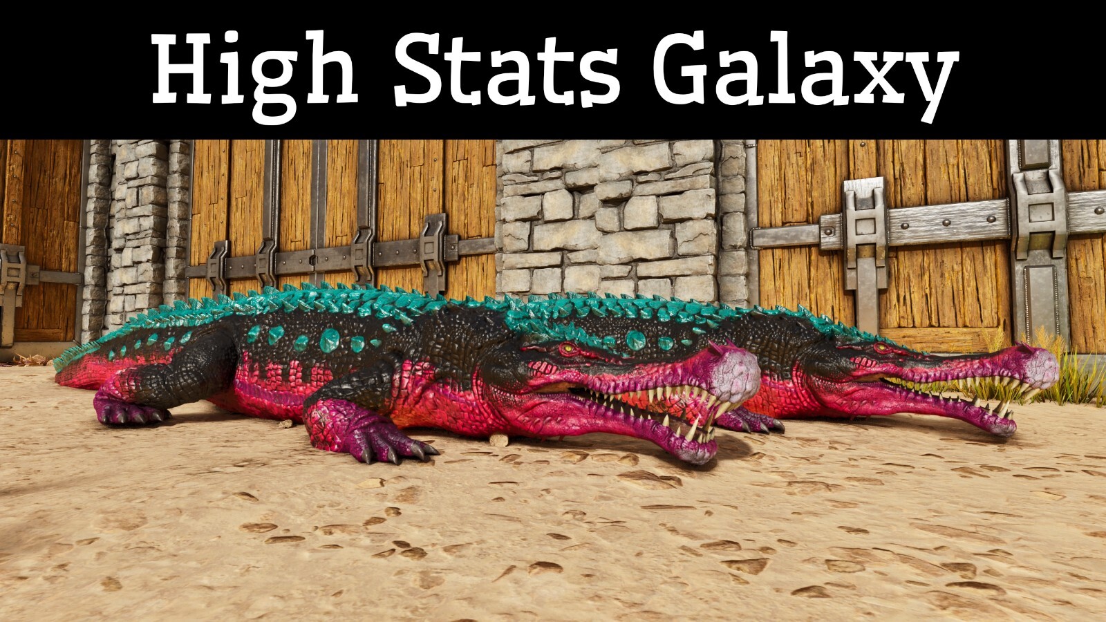 ARK Survival Ascended High Stats Galaxy Sarcosuchus PC/XBOX/PS5 ASA ...