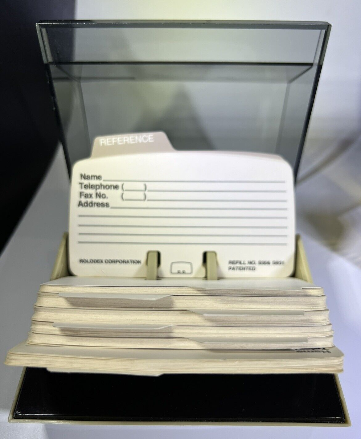 Rolodex S-3000 Mini Address Phone Business Card File Box With Cards ...
