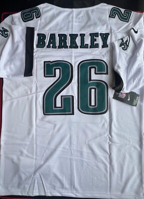 Philadelphia Eagles #26 Saquon Barkley White Stitched Jersey Men’s S ...
