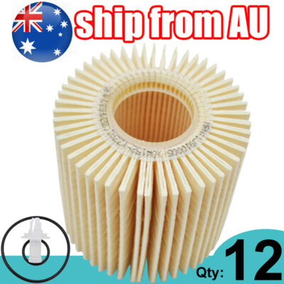 Qty 12 Engine Oil-Filter, For Toyota RAV4 Aurion Camry RAV 4 Lexus ES ...