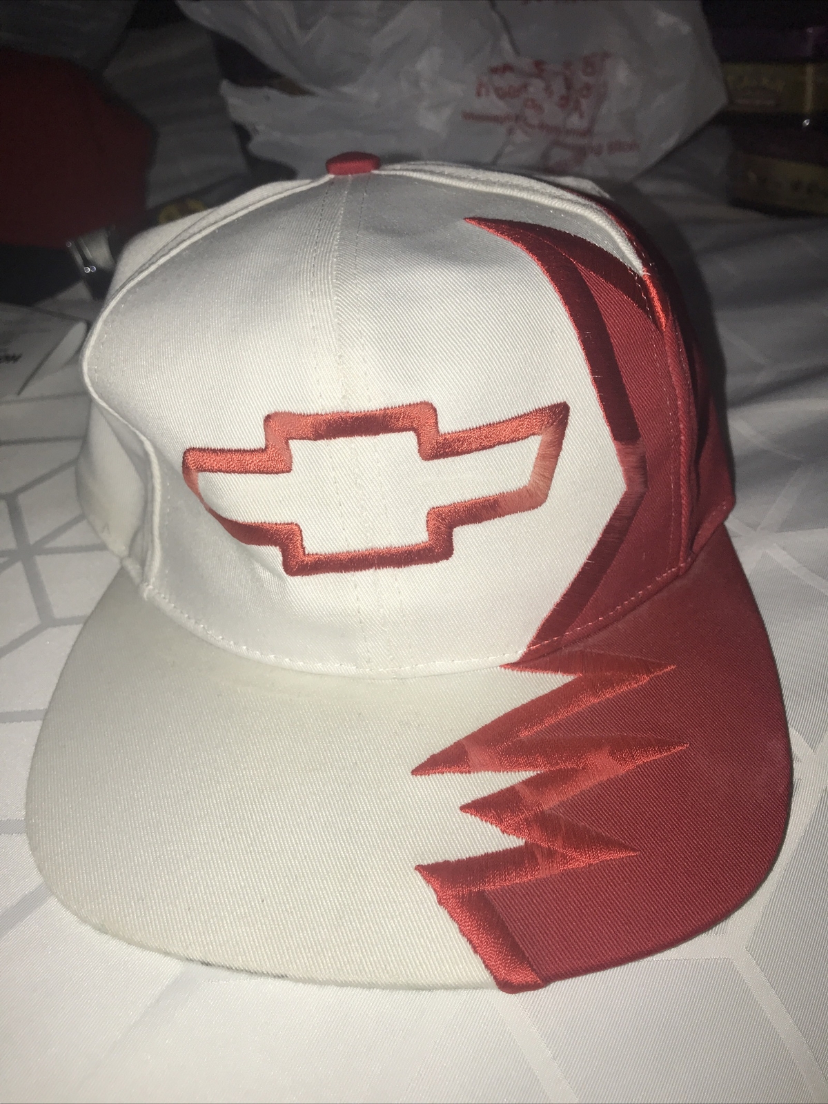 Chevrolet Chevy Cap Hat Adjustable Strap Kati Red Whi… - Gem