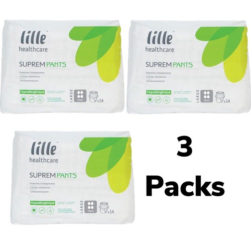 Lille Suprem Incontinence Pants Maxi Large LSPU0321 3 Packs of 14 | eBay UK