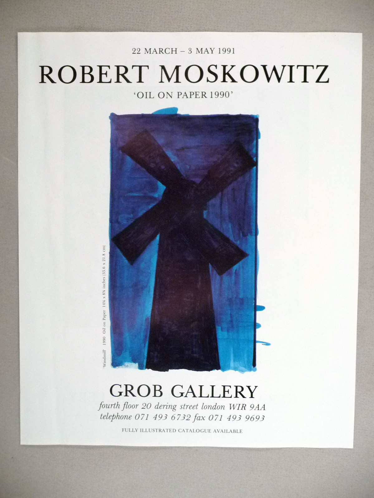 Robert Moskowitz Art Gallery Exhibit PRINT AD - 1991 ~~ Windmill | eBay