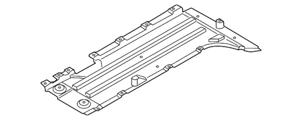 Genuine BMW Underbody Paneling Front Right 51757213672 for sale online ...