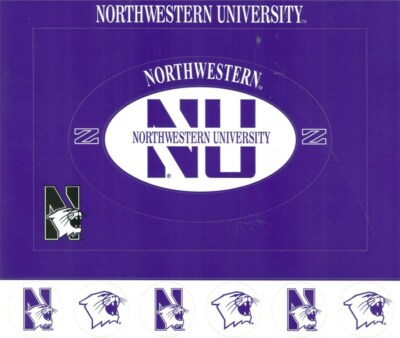 Northwestern University Wildcats NCAA Cardstock Sticker Frame ...