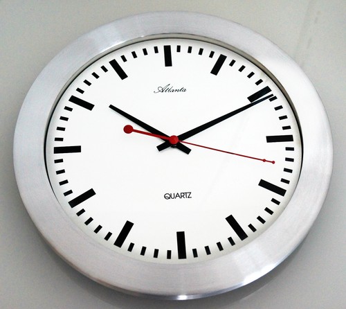 Horloge Murale Quartz - Design Bahnhof, gare, SBB CFF - Atlanta | eBay