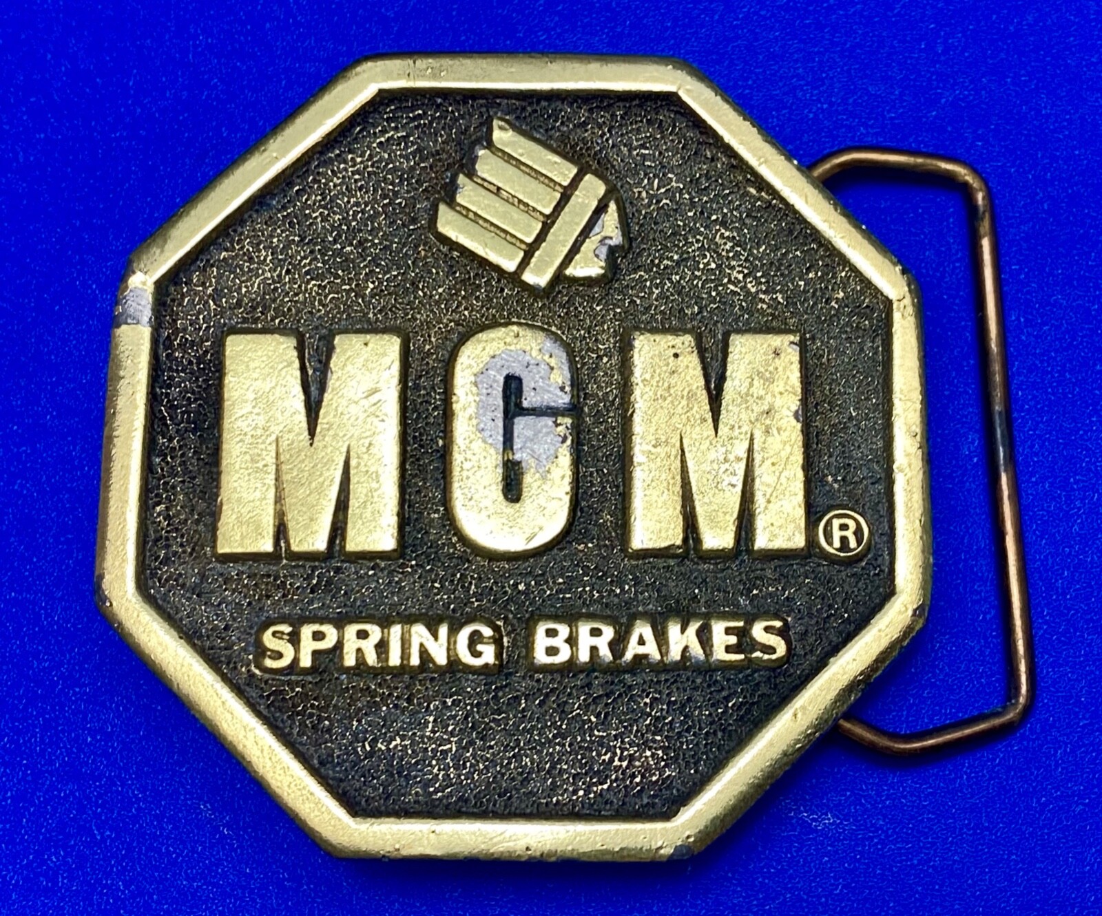 MGM Spring Brakes Vintage stop sign shaped Belt Buckl… - Gem
