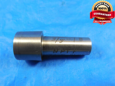 3/8 18 NPTF PLAIN TAPER SET PIPE PLUG GAGE SETTING MASTER FOR ROOT ...