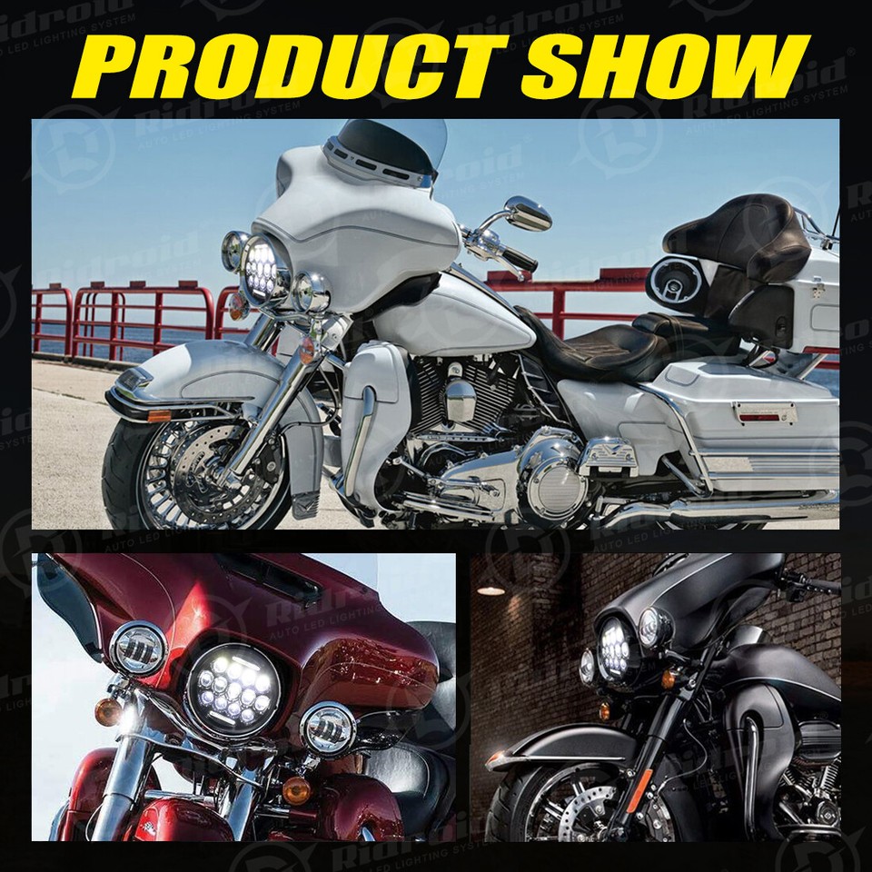 For Suzuki Samurai SJ410 7 inch LED Round Headlights Pair DRL Hi/Lo ...