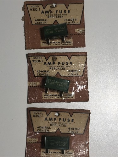 Workman Electronic Amp Fuse Fused Resistor Replaces Zenith 136-75 w350 ...