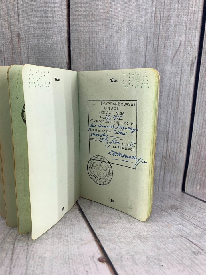 Vintage 1954 US Passport for Lt Colonel US Air Force Lots of Stamps | eBay