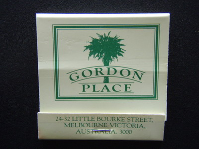 GORDON PLACE 24-32 LT BOURKE ST MELBOURNE 6635355 MATCHBOOK | eBay ...