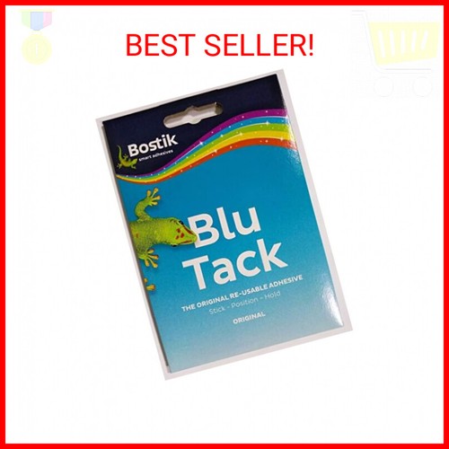 Bostik Blu-tack Original Mastic Putty Adhesive Non-Toxic Blue 60g Ref ...