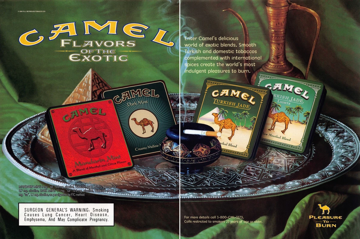 Camel Flavored Cigarettes In Tins