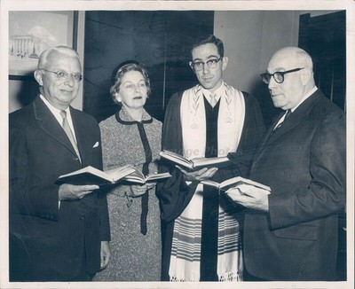 1959 Photo Press Temple Adath Israel Commonwealth Charles Goldman ...