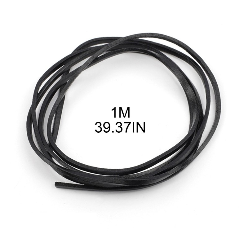 3mm Flat Leather Cord Strip Braiding String for Jewelry Making Shoe ...