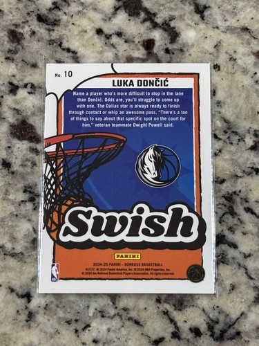 2024-2025 Panini Donruss - Luka Doncic Purple Press Proof Swish Card | eBay